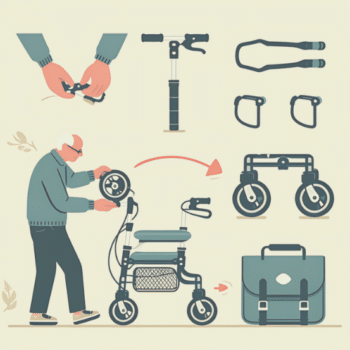 How to Fold a 4-Wheel Rollator Walker
