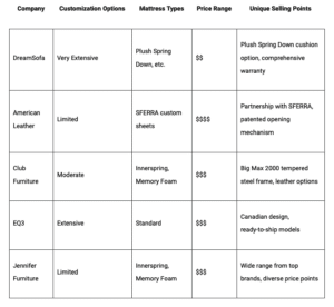 Custom Comfort: Comparing Unique Sofa Beds